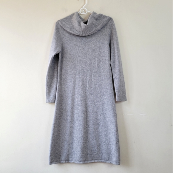 Pure Collection | Dresses | Pure Collection Cashmere Grey Cowl Neck ...